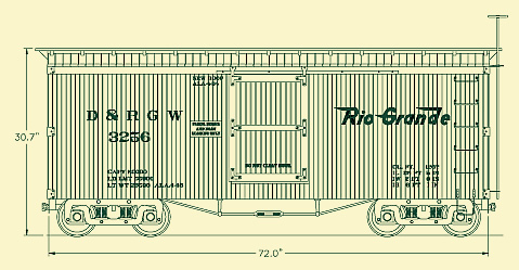 DRGW 1904 Box Car Roll Models Ind. RMI Railworks: Miniature train and ...
