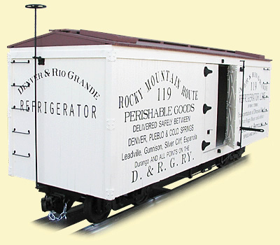 1881 DRGW Reefer Car - Roll Models Ind.: Miniature train and railroad ...