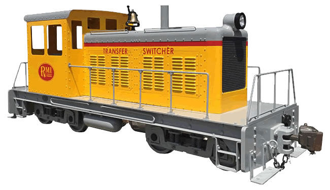 Transfer Switcher Narrow Gauge Locomotive in 2.5 Inch Scale by RMI ...